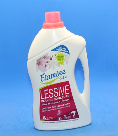 Etamine du Lys Lessive Liquide 1 L Fleur de Cerisier 20 lavages ...
